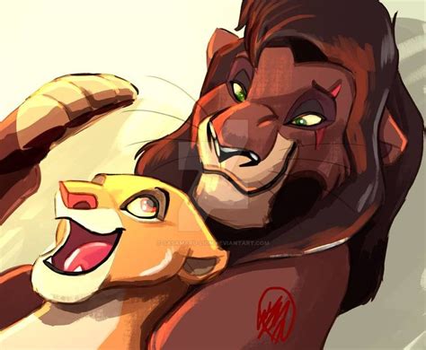 Kiara And Kovu By Sasamaru Lion On Deviantart Lion King Pictures