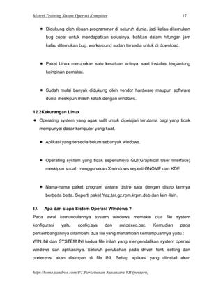 Mengenal Operating System Sistem Operasi PDF