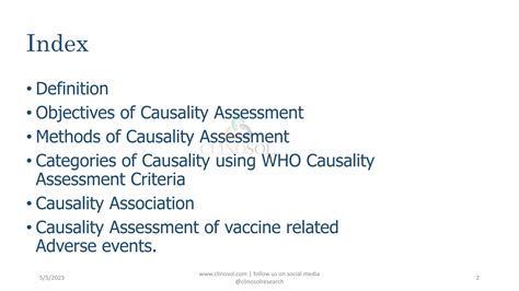 Causality Assessment Pptx
