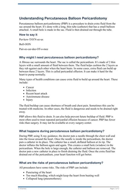 Pdf Understanding Percutaneous Balloon Pericardiotomy Healthclips