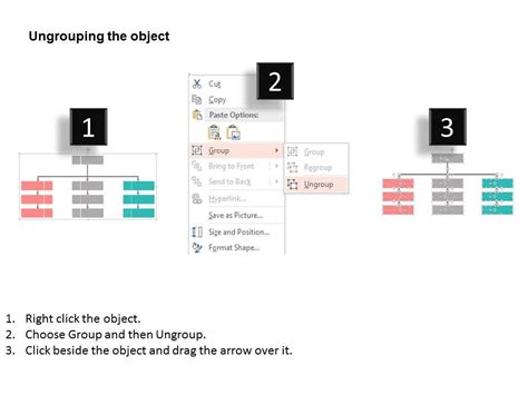 Three Level Flow Chart For Process Flow Powerpoint Template