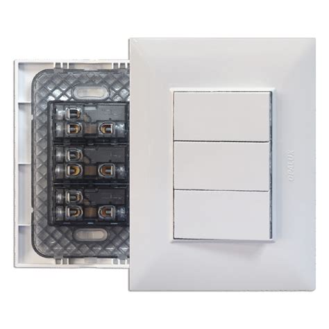 Opalux Interruptor Triple Conmutador 10a 120 A 250v «opalux P Empotrar