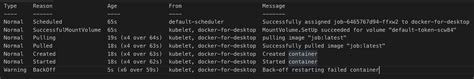 Kubernetes Crashloopbackoff Only After Second Restart Onward Stack