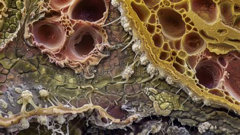 Image 4 Crosssection Of A Root Nodule On A Legume Plant Containing Nitrogenfixing Bacteria That
