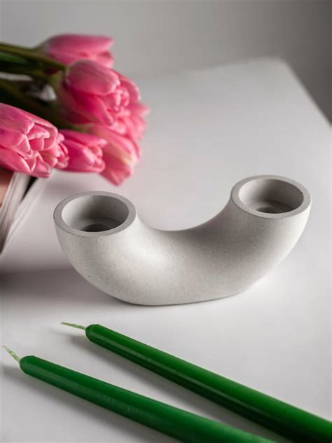 СВЕЧИ И ДИФФУЗОРЫ Подсвечник Minimalism из бетона купить в интернет магазине
