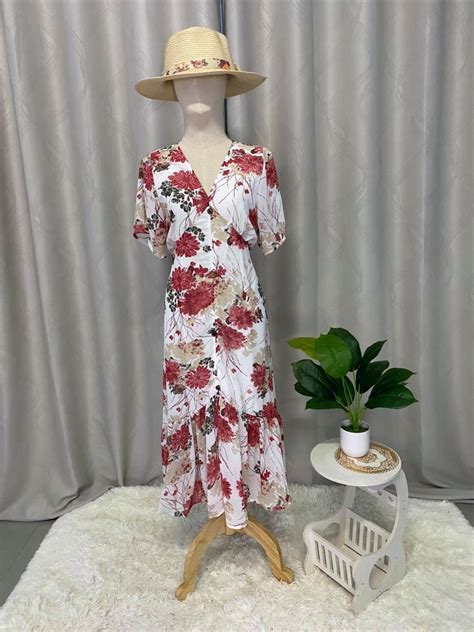 เดรสผ้าชีฟองทรงหางปลา แฟชั่นพลัสไซส์ ราคากันเอง