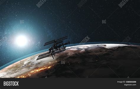 Iss Rotate Earth Image Photo Free Trial Bigstock