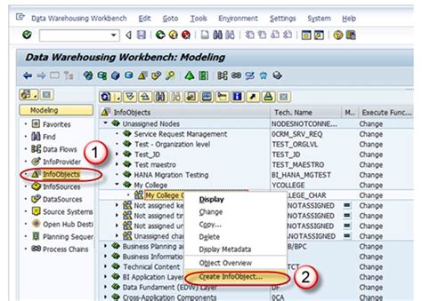 creating infoobject characteristic in sap bibw tutorials and tips images