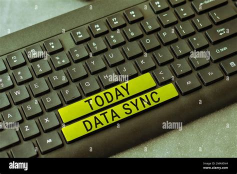 Affiche La Synchronisation Des Données Données Dapproche Commerciale Générées En Permanence