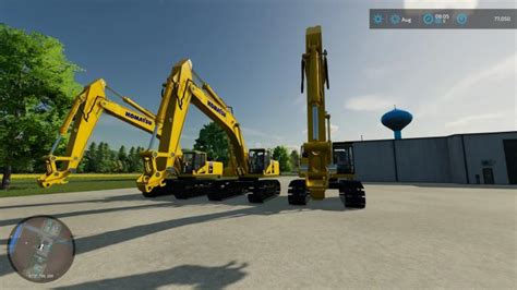 Komatsu 11 Large Excavators V1000 Fs19 Fs17 Ets