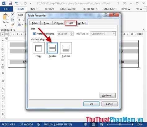 How To Align Text Between Cells In Word And Excel