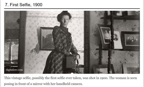 Jeannettes Take On Life First Selfie Taken In 1900