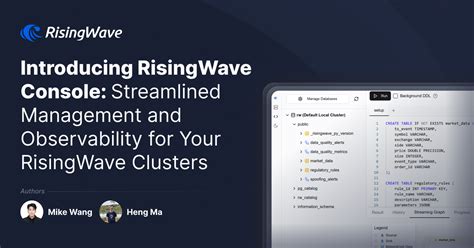 Risingwave Labs Blog Risingwave Streaming Database Built On Open Standards