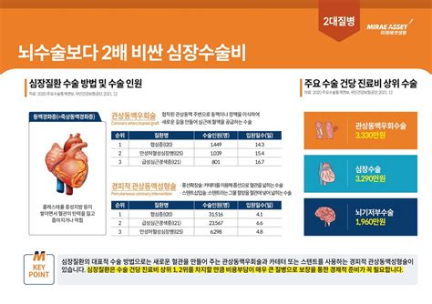 뇌수술보다 2배 비싼 심장수술비 2대질병 유병자