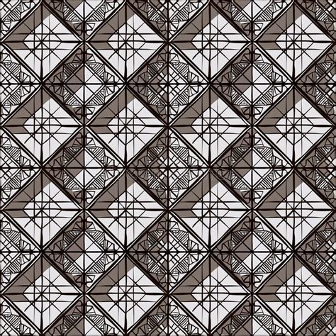 Intricate Geometric Pattern Featuring Alternating Shapes At A Modern