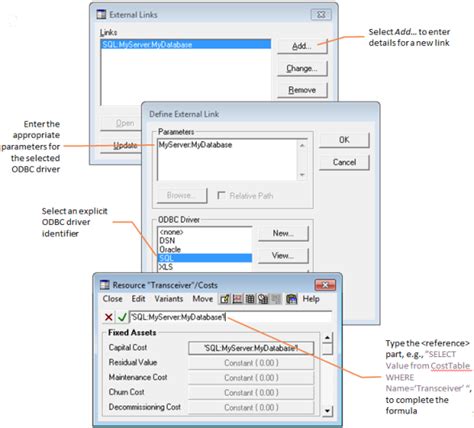 Creating An Explicit Odbc Link External References Editor Skills Stem Help By Implied Logic