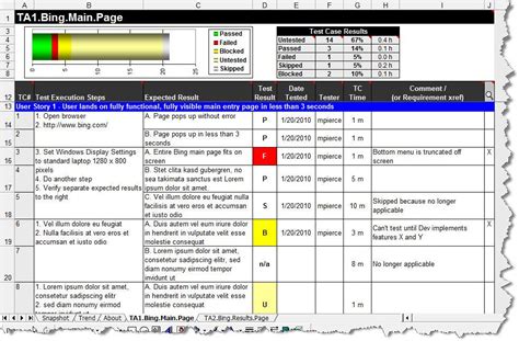 Software Test Plan Template Excel Pin On Action Plan Template Printable