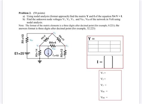 Solved Problem 2 50 Points A Using Nodal Analysis