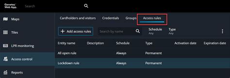 Creating Access Rules