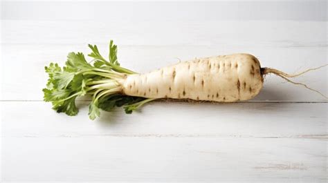 Premium Ai Image Fresh Organic Parsnip Vegetable Photorealistic Horizontal Background Healthy