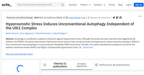 Hyperosmotic Stress Induces Unconventional Autophagy Independent Of The