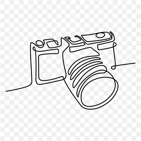Premium Vector Camera One Line Drawing Vector