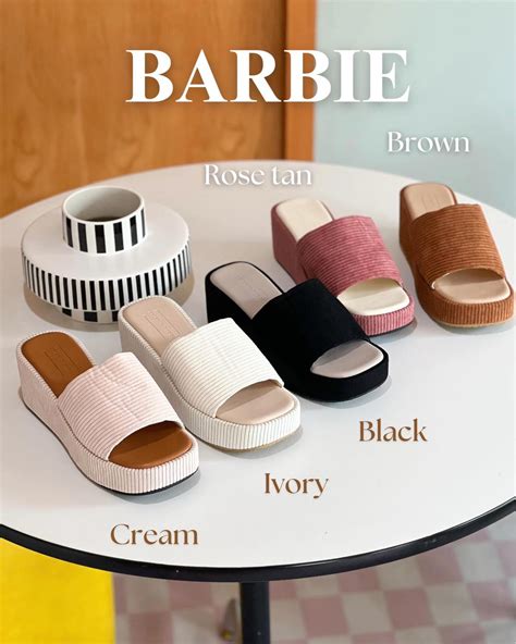 Celeb 💗ผลิตด้วยความพิถีพิถัน จากช่างฝีมือคนไทยในชุมชน น้อง Barbie ส้นตึกผ้าลูกฟูก เสริมหน้า 1