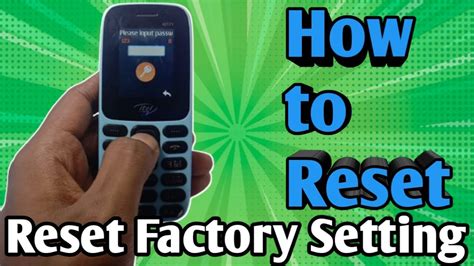 How To Reset Keypad Mobile Itel Mobile Restore Setting YouTube