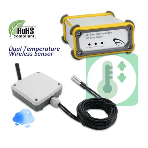 Waterproof Dual Temperature Sensor Wireless Dual Temperature Sensor Dual Temperature Controller