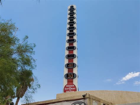 Worlds Largest Thermometer Baker California Atlas Obscura