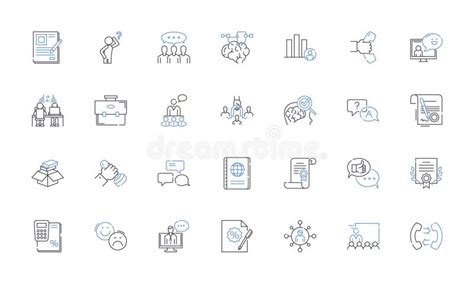 Proprietary Data Line Icons Collection Confidentiality Intellectual