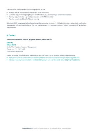 IBM ECM System Monitor Whitepaper PDF Cloud Computing Internet