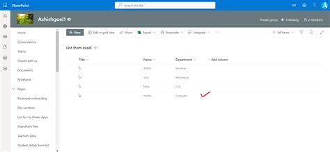 Create Rows In Sharepoint From Excel Using Power Automate Ashish Coder