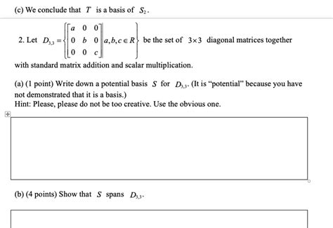 Solved Let S Be The Set Of Symmetric Matrices Chegg