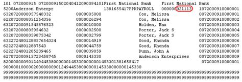 ACH File Structure And Contents