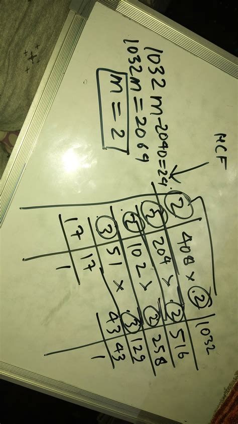 Use Euclids Algorithm To Find The Hcf Of 408 And 1032is The Hcf Is