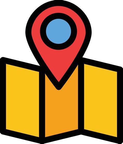 Location Map Pointer Flat Color Icon Vector Icon Banner Template