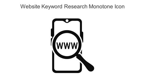 Website Keyword Research Monotone Icon In Powerpoint Pptx Png And Editable Eps Format Ppt Sample