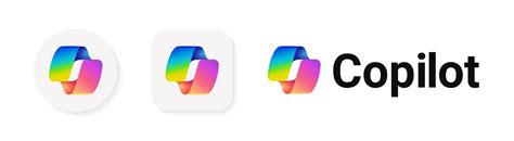 Microsoft Copilot Logo Vector Set Microsoft Copilot App Icon Logo