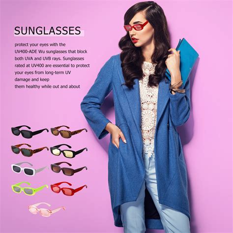 Rectangle Sunglasses Summer Rectangular Women Grandado