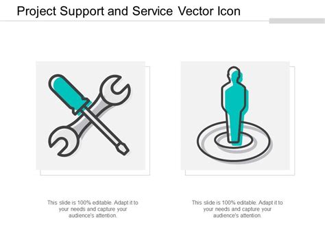 Project Support And Service Vector Icon Ppt Powerpoint Presentation