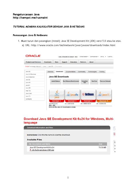 Tutorial Java Membina Kalkulator Dengan Netbeans Pdf