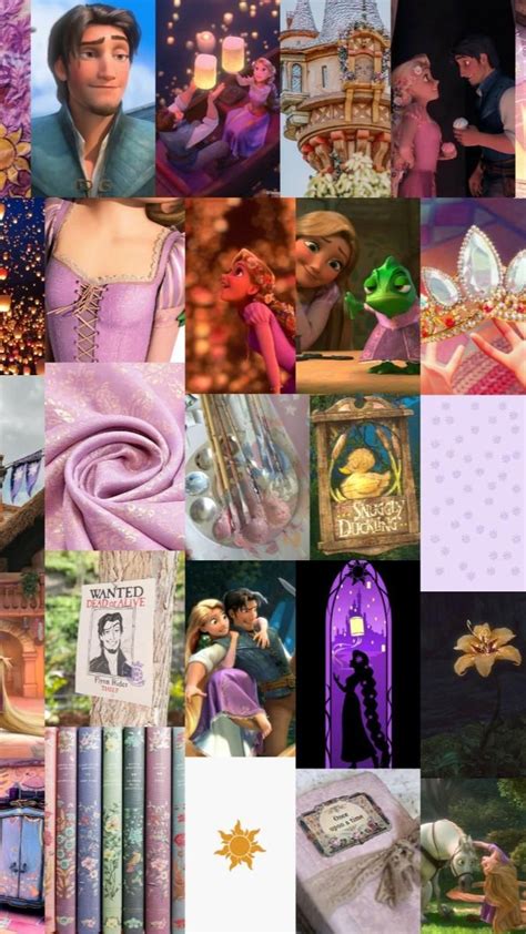 Tangled Aesthetic Photo Wall Collage Room Decor Dorm Rapunzel