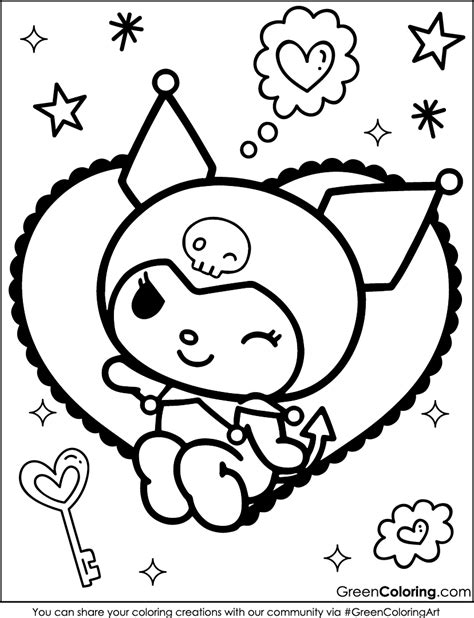 30 Kuromi Coloring Pages Free Printable Coloring Pages Free Pdf Download Hello Kitty