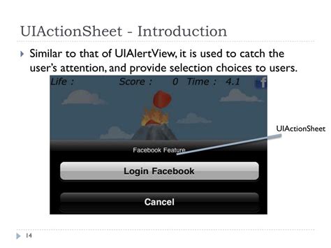 Ppt Uialertview Uiactionsheet And Facebook Connection Powerpoint Presentation Id1845081