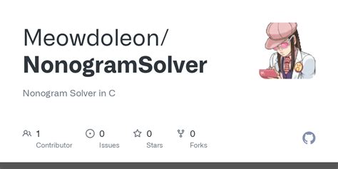 Github Meowdoleonnonogramsolver Nonogram Solver In C