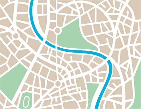 Premium Vector Abstract City Map