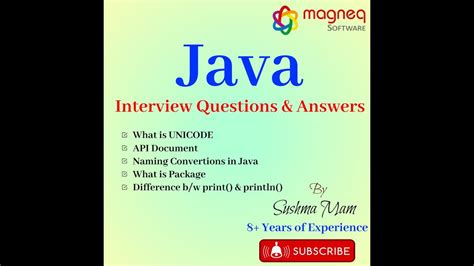 Java Interview Questions And Answers Youtube