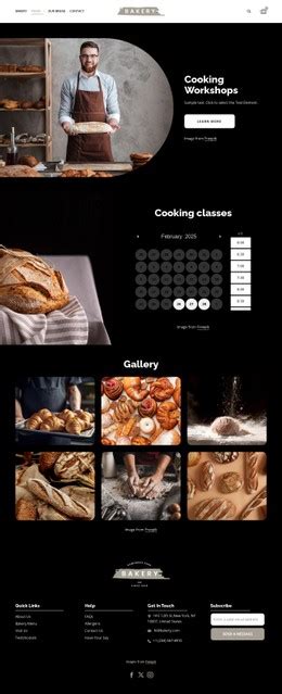 Cooking Workshops Css Template By Nicepage