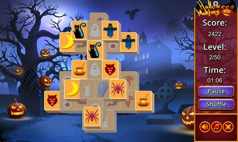 🕹️ Play Halloween Mahjong Game Free Online Timed Halloween Mahjong Solitaire Video Game For